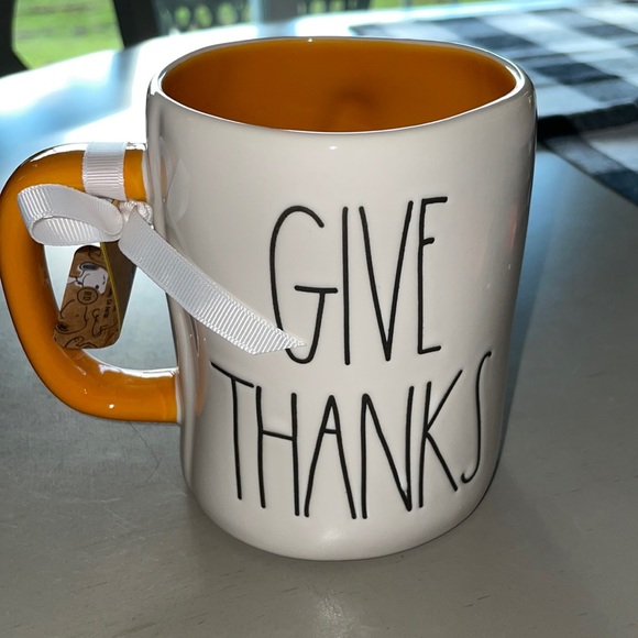Rae Dunn | Dining | Rae Dunn Peanuts Give Thanks Mug | Poshmark